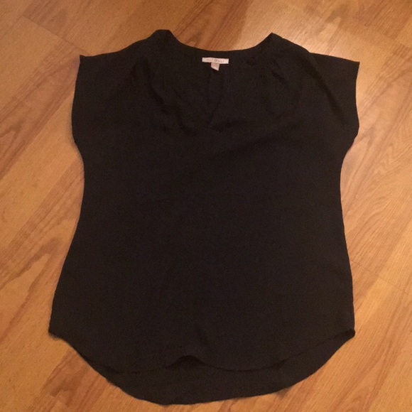 dressbarn | Tops | Black Dressbarn Short Sleeve Blouse | Poshmark